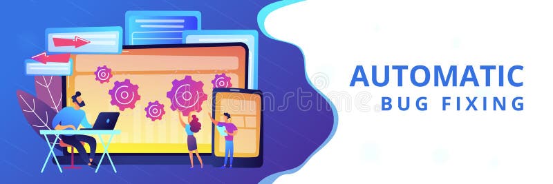 Cross-platform Development Concept Banner Header. Stock Vector - Illustration of bright, palette ...