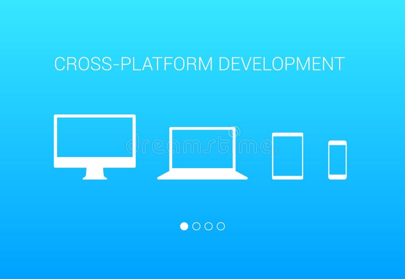 Cross-Platform Devices Vector Stock Vector - Illustration of isolated ...
