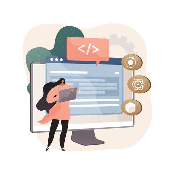 Cross-platform Frameworks Abstract Concept Vector Illustration. Stock ...