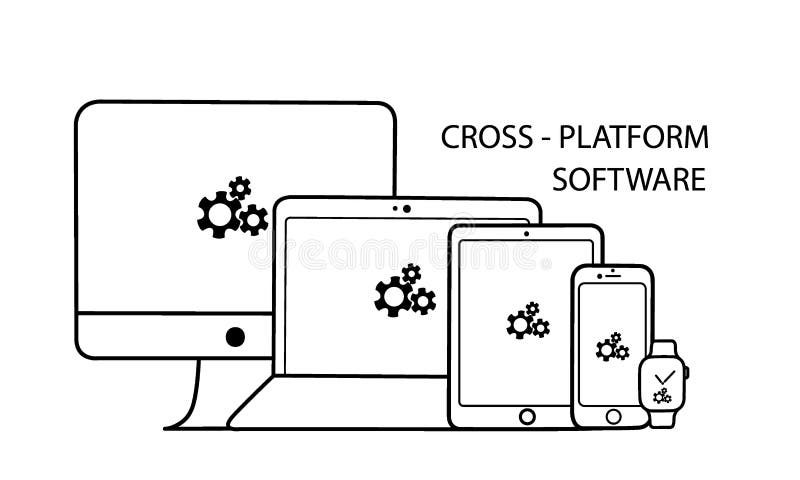 Cross platform icon stock vector. Illustration of crossing - 142167200