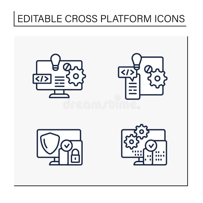 Software Platform Icons Stock Illustrations – 1,194 Software Platform ...