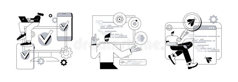 Cross-platform Operating System Abstract Concept Vector Illustrations ...