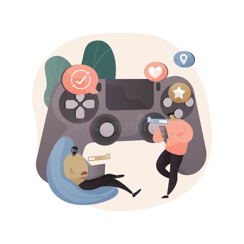 Cross-platform Play Abstract Concept Vector Illustration. Stock Vector ...