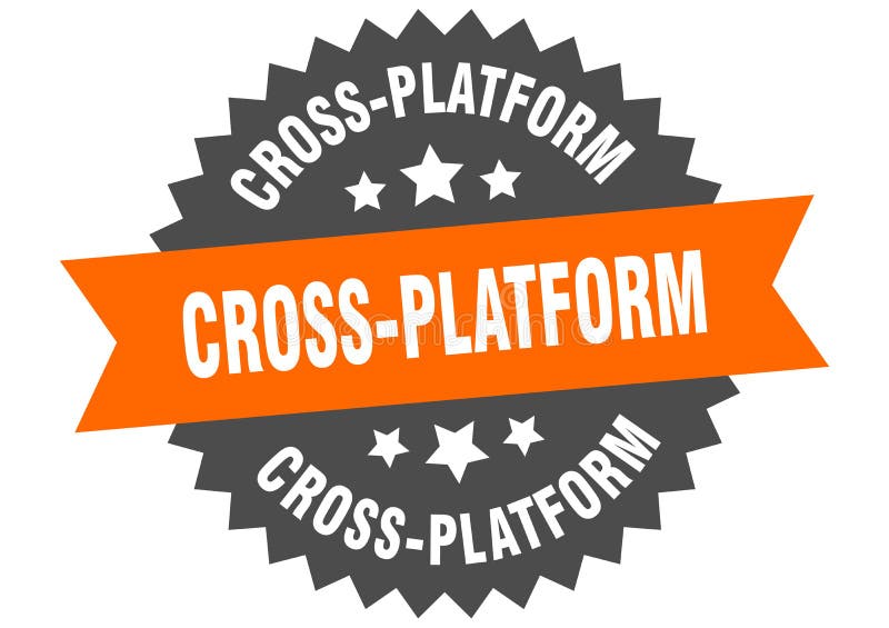 Cross-platform Sign. Cross-platform Circular Band Label. Cross-platform ...
