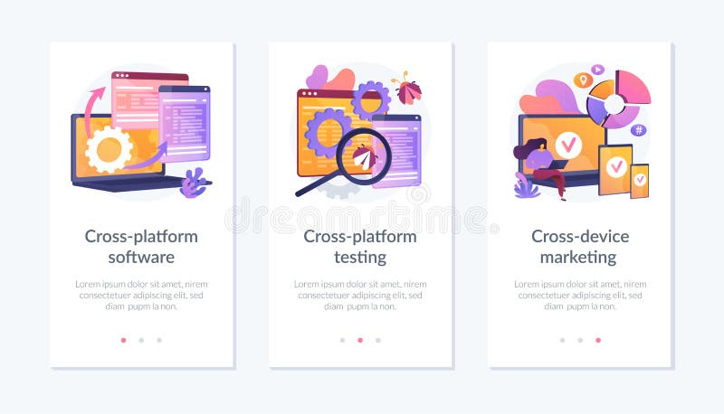 Cross-platform Software App Interface Template. Stock Vector ...