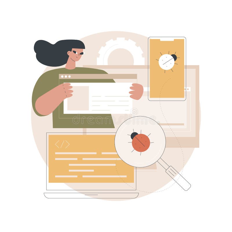 Cross Platform Testing Abstract Concept Vector Illustration Stock Vector Illustration Of