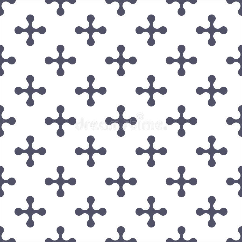 Cross or Plus Diagonally Distributed Simple Minimalist Geometrical ...