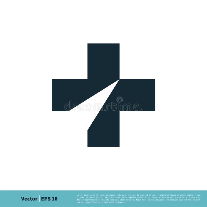 Cross / Plus Icon Vector Logo Template Illustration Design. Vector EPS ...