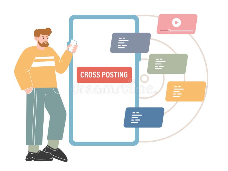 Cross Posting Share Same Content To Multiple Platform Channel To Engage ...