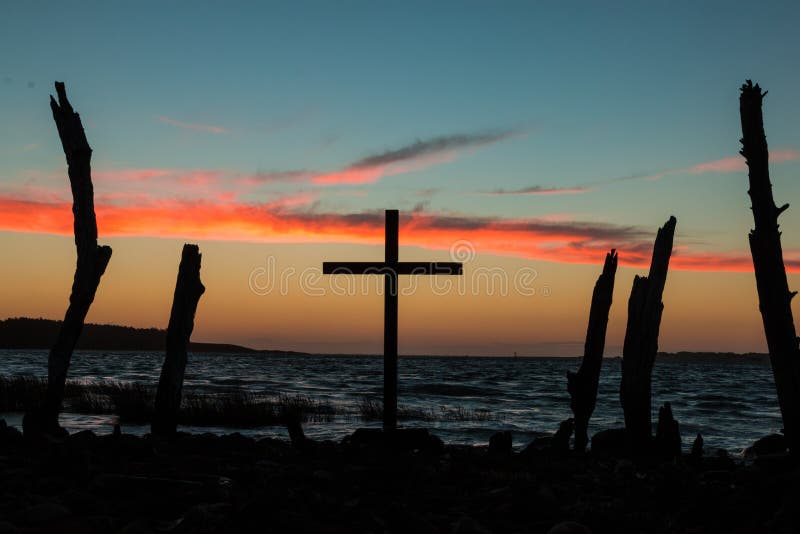 Cross Posts stock image. Image of christian, symbol, jesus - 49627709