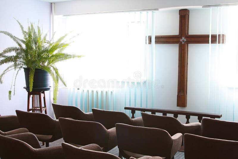 Cross in a prayer room stock image. Image of eesti, concepts - 80138443