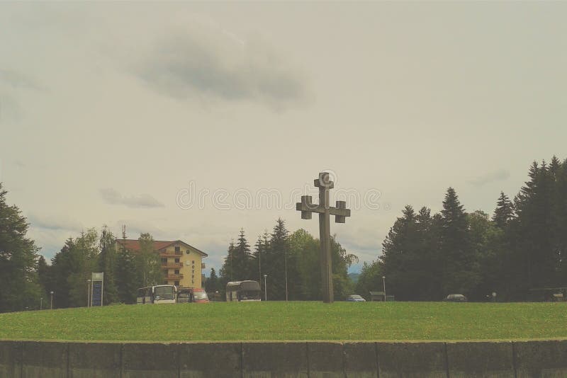 Cross stock photo. Image of vsco, green, cros, processed - 74314500