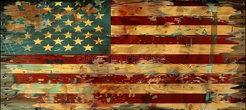 Cross-processing Image of the American Flag - AI Generated Stock ...