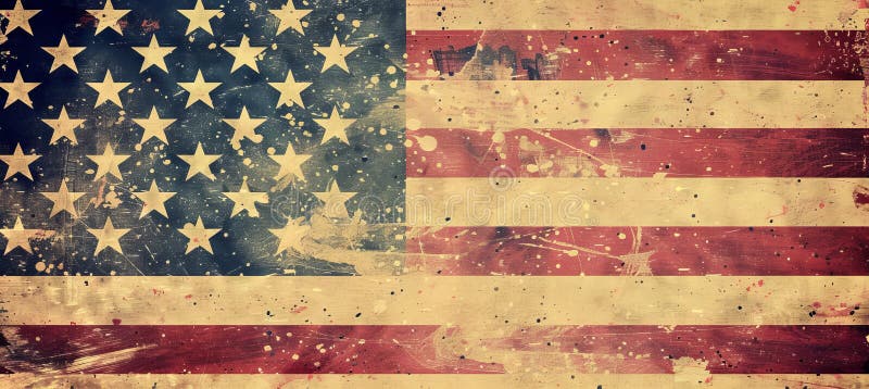 Cross-processing Image of the American Flag - AI Generated Stock ...