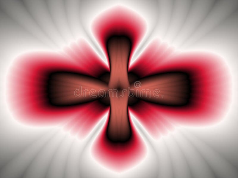 Cross with Radiating Light Behind Stock Illustration - Illustration of ...