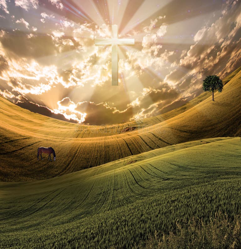 Cross Landscape Stock Illustrations – 43,250 Cross Landscape Stock ...