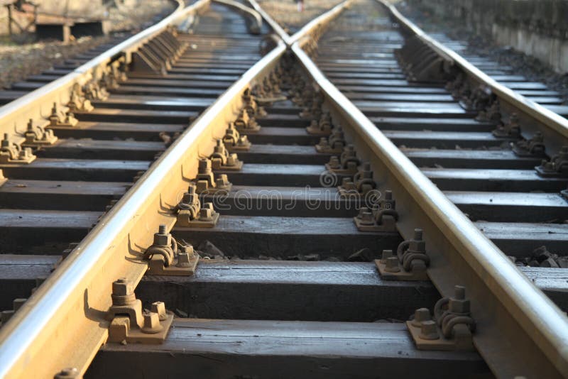 Cross on rail track stock photo. Image of station, railway - 22413072