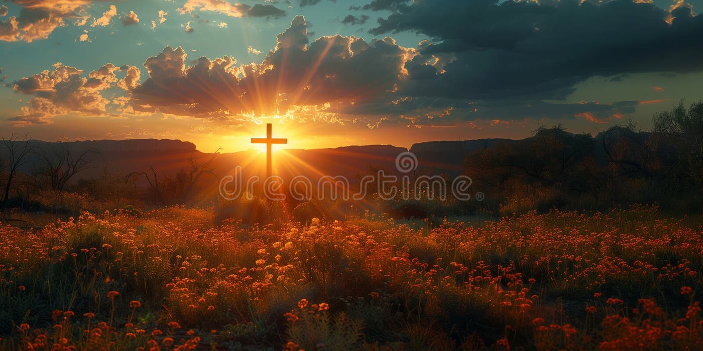 Sun Rays Behind Cross Stock Illustrations – 162 Sun Rays Behind Cross ...