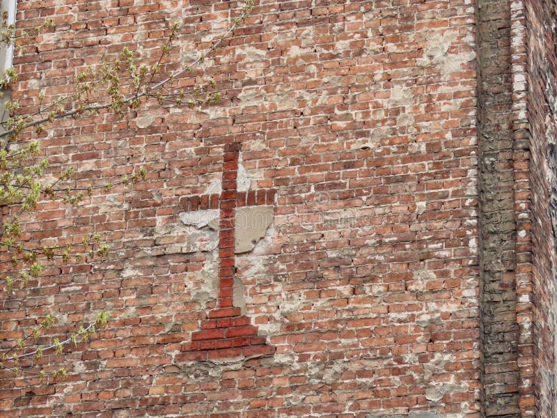 Cross in red bricks stock photo. Image of vintage, pattern - 197008990