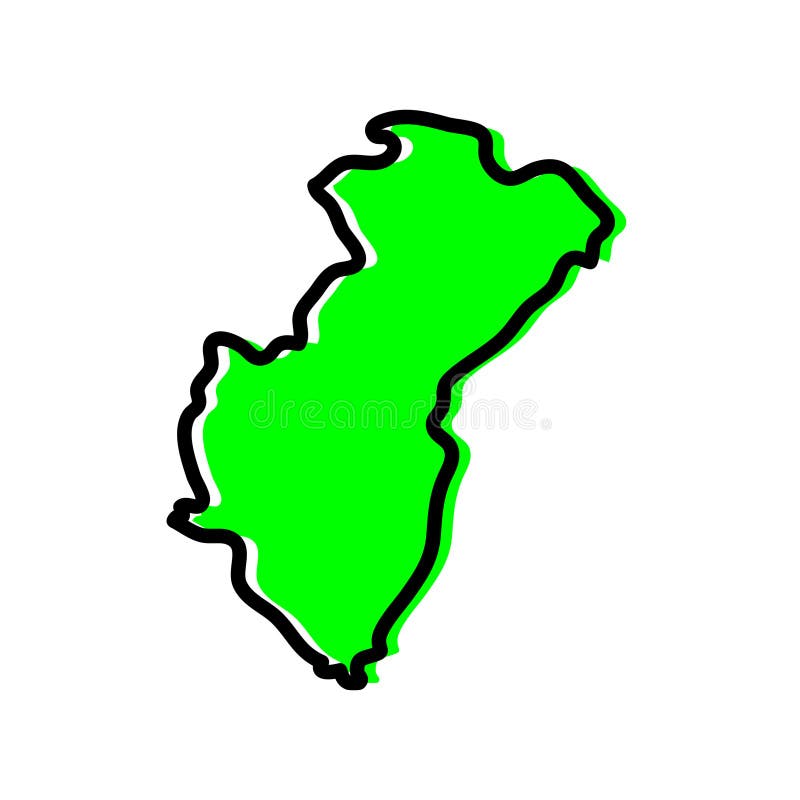 Cross River State of Nigeria Vector Map Illustration Stock Illustration ...