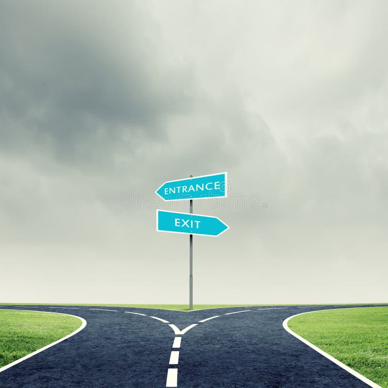 Cross road with sign stock photo. Image of entrance, luck - 32884630