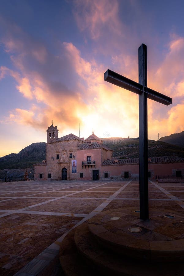 Cross on Sanctuary of La Verna Stock Photo - Image of sanctuary ...