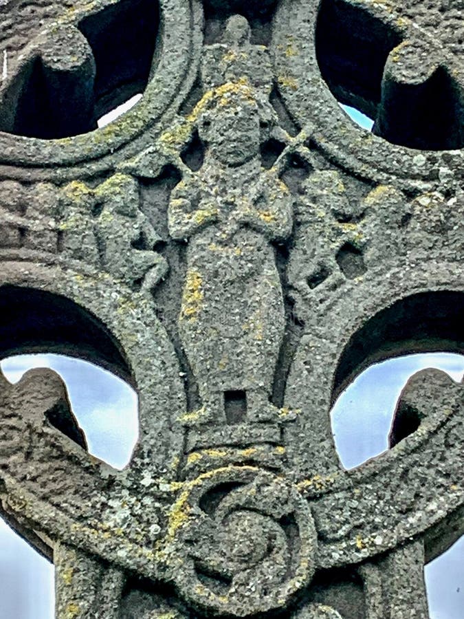 The Cross of the Scriptures, Clonmacnoise, Co. Offaly Stock Image ...