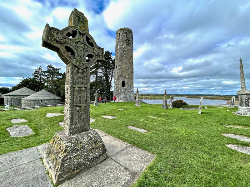 The Cross of the Scriptures, Clonmacnoise, Co. Offaly Stock Image ...