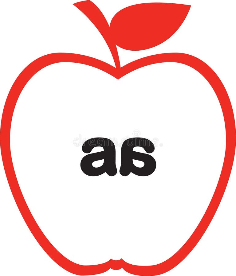 Apple Fruit Font Stock Illustrations – 7,390 Apple Fruit Font Stock ...