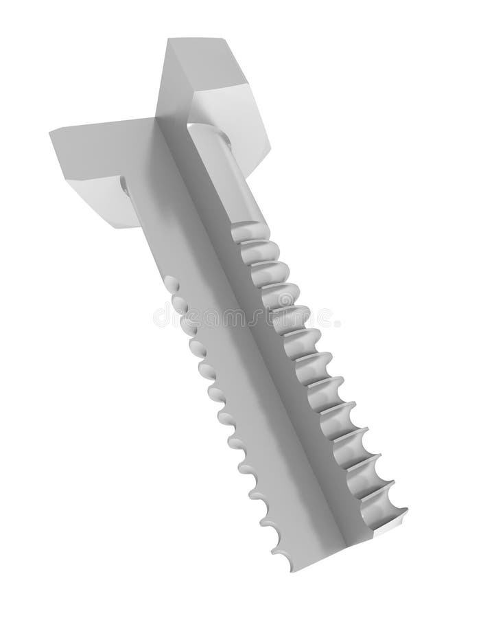 Cross section bolt stock illustration. Illustration of isolated - 12855225