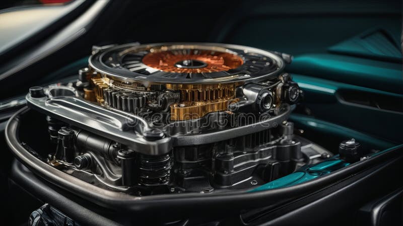 Cross-section of a Car Gearbox and Clutch. Stock Illustration ...