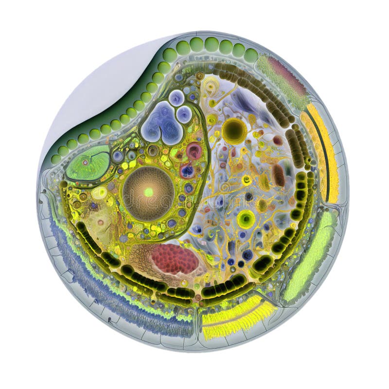 Cross Section through a Cell with Two-Membrane Cell Wall of Gram ...