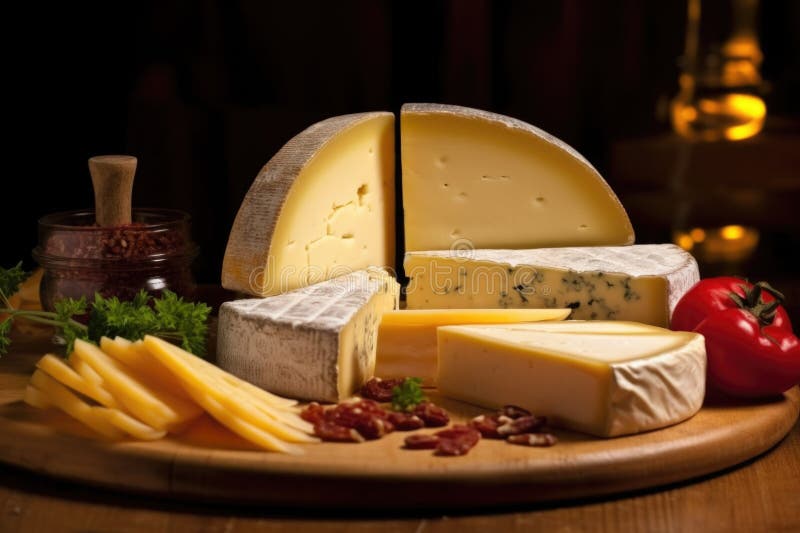 Cross-section of a Cheese Wheel, Showing Layers Stock Photo - Image of ...