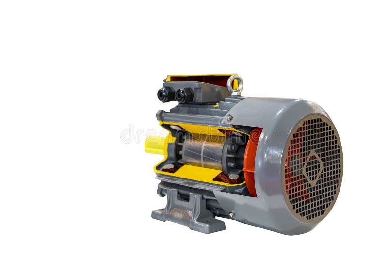 Cross Section Detail Inside Modern of High Technology Electric Motor ...