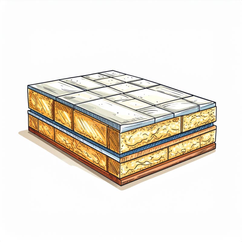 Cross-Section Diagram of Building Wall Insulation Stock Illustration ...