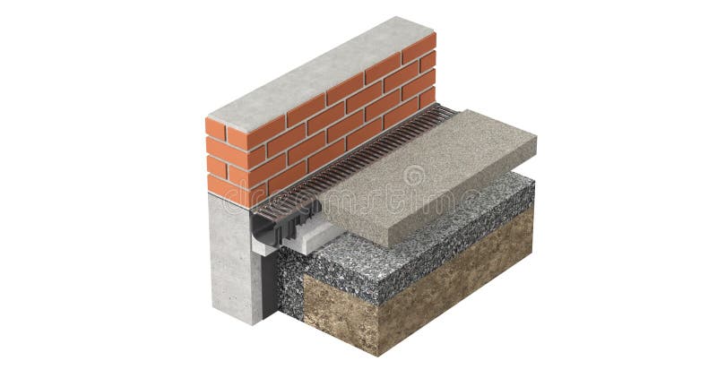 Cross Section of Drainage System Stock Video - Video of masonry, sand: 360382233