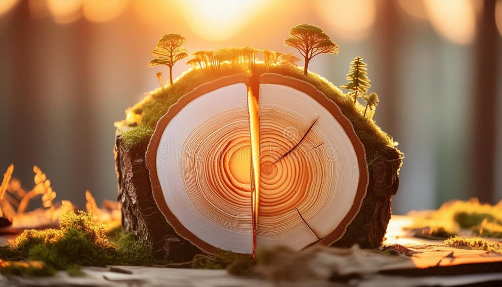 A Cross-section of the Earth Showing Layers and Hidden Ecosystems Stock ...