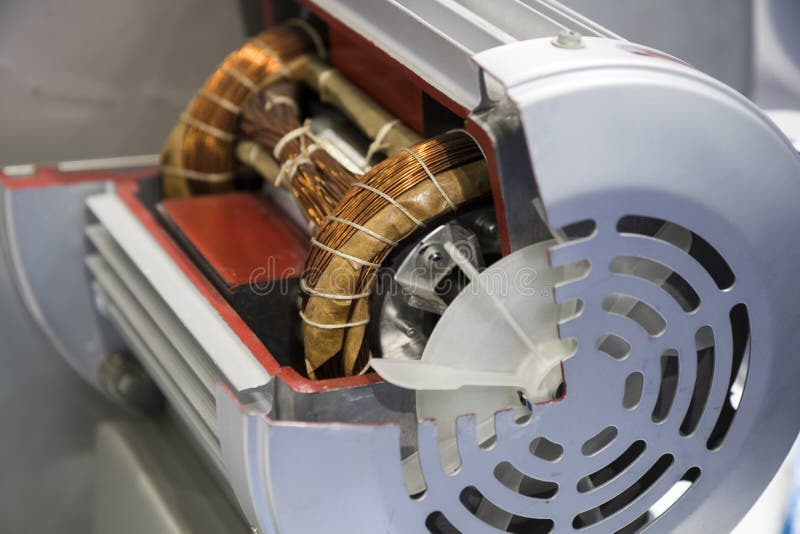 Cross Section of Electrical Motor Stock Photo - Image of electric ...