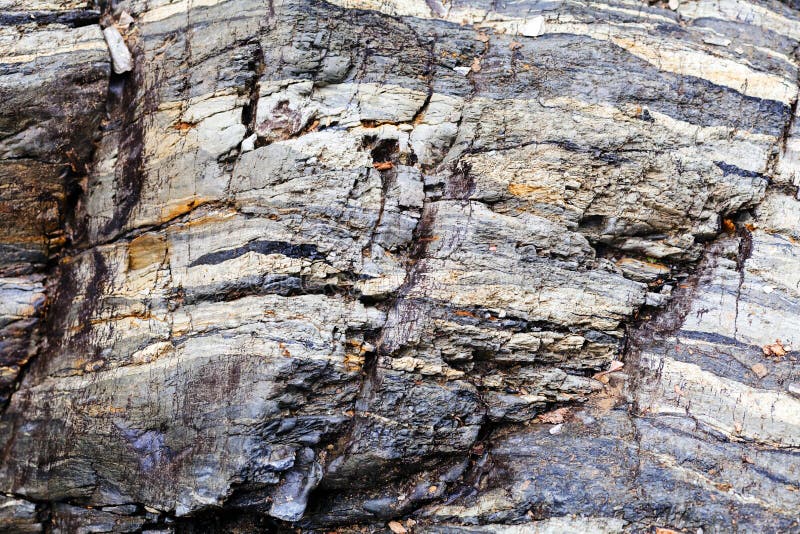 Cross-section of Grey Stone Wall Stock Photo - Image of rock, rusty ...