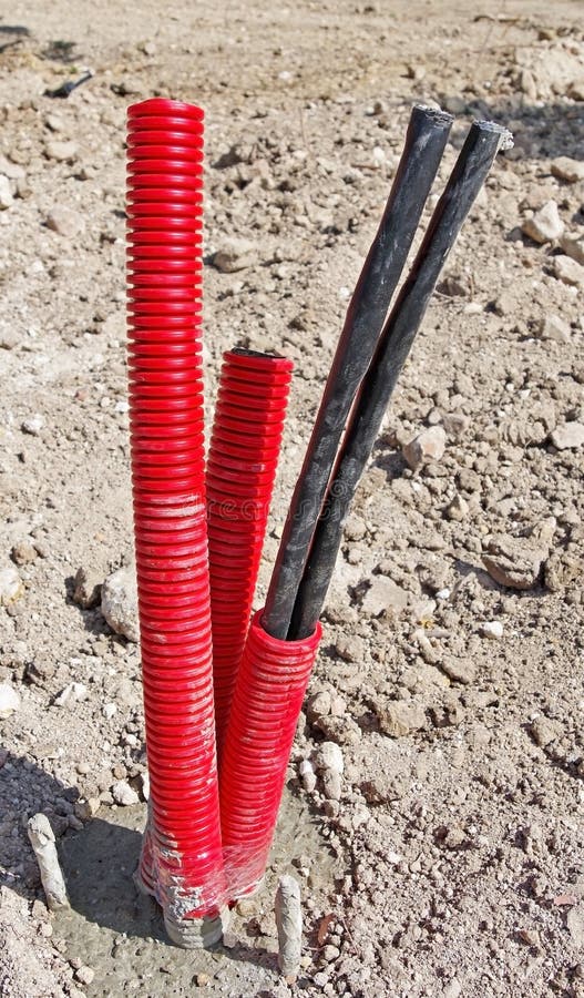 Cross Section of High-voltage Cable Stock Image - Image of cross, power ...