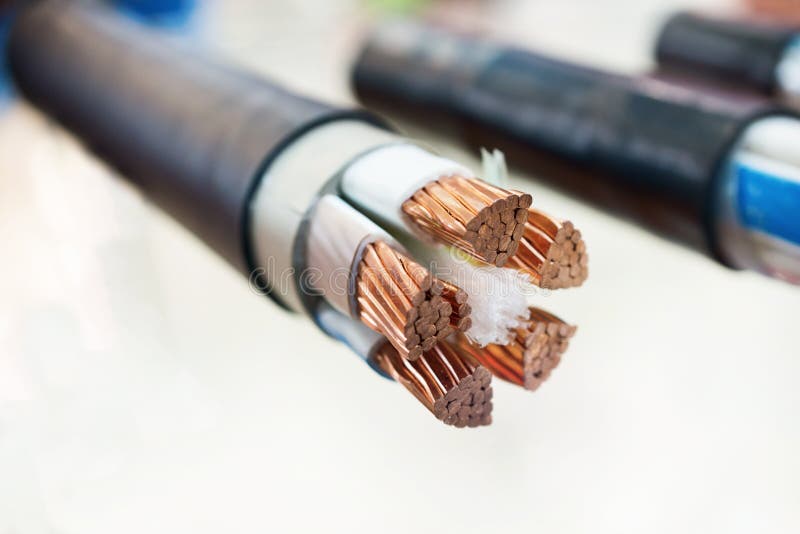 Broken electrical cable stock photo. Image of defect - 42799288