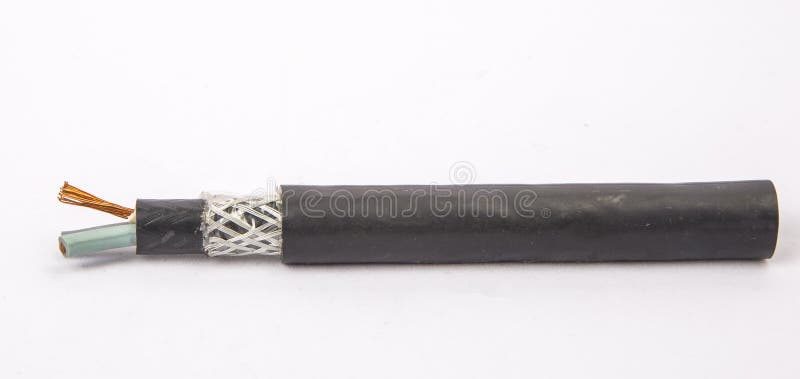 Cross Section of High-voltage Cable, Polymer Insulation Stock Image ...