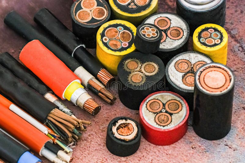 Cross Section of High-voltage Cable High Quality Photo Stock Photo ...
