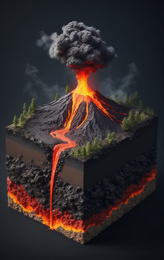 Cross-section of a Piece of the Earth S Crust, Different Composition ...