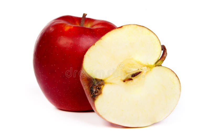 Cross Section of Red Apple, Showing Pips, and Core Stock Photo - Image ...