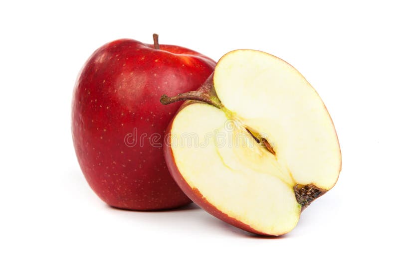 Cross Section of Red Apple, Showing Pips, and Core Stock Photo - Image ...