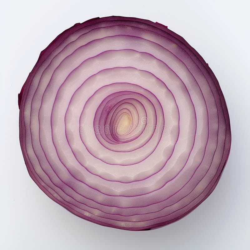 Cross-section of a Red Onion Stock Image - Image of natural, vegetable ...