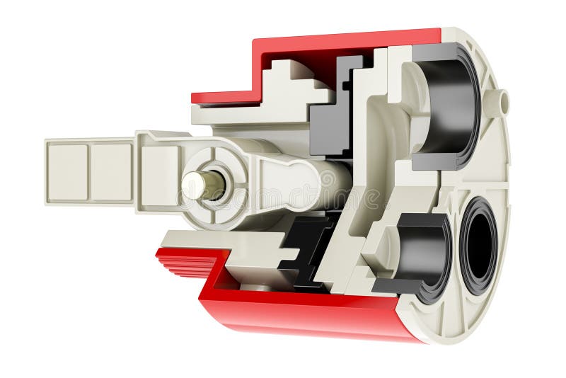 Cross Section of Standard Washer Tap Valve Headwork Compression Gland ...