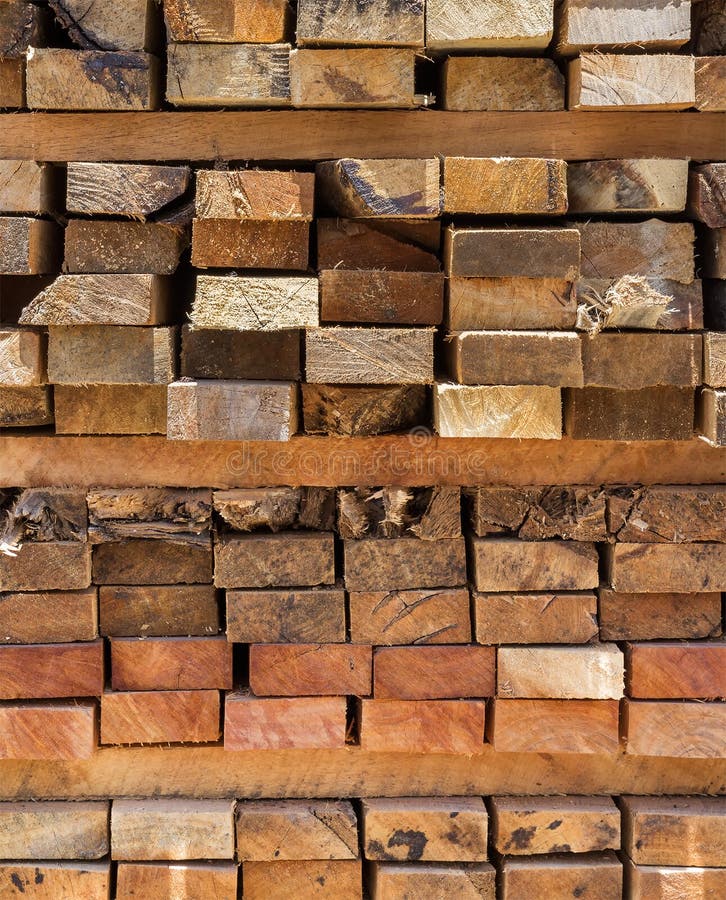 Cross Section of the Timber, Firewood Stack Stock Photo - Image of ...