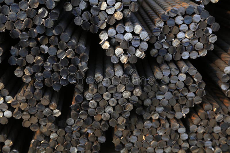 Cross section of steel bar stock photo. Image of truncation - 386998066